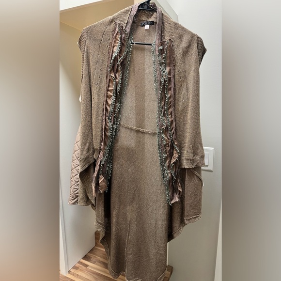 DOKI GEKI | Sweaters | Doki Geki Collection Brown Shrug Poncho With ...